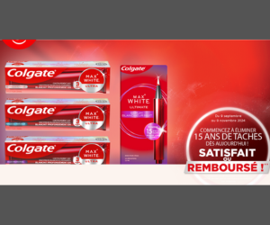 Bon plan Colgate : dentifrice ou sérum Max White remboursé